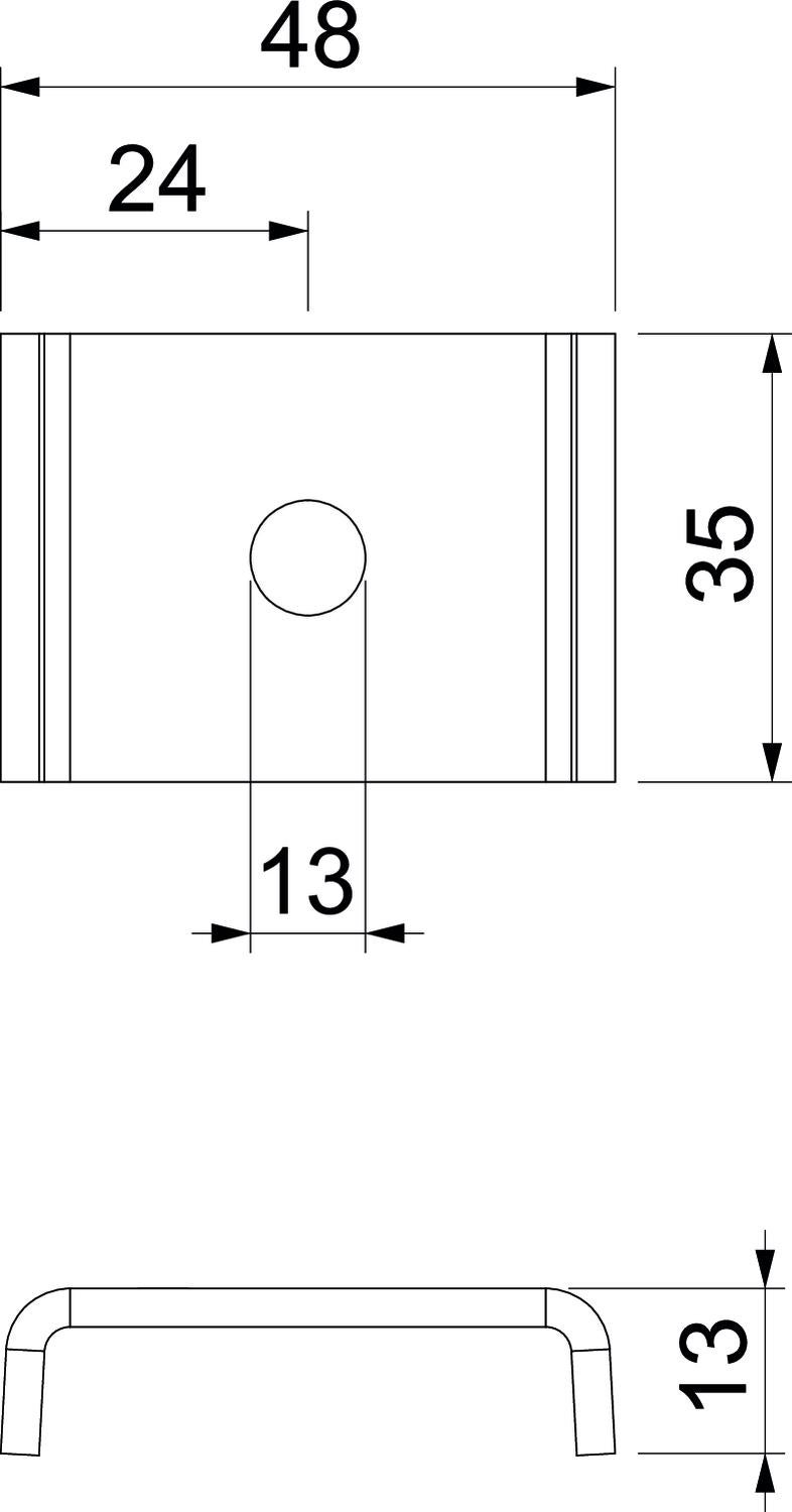 Anschlussbauteil für Montageschienen MS41 | OBO